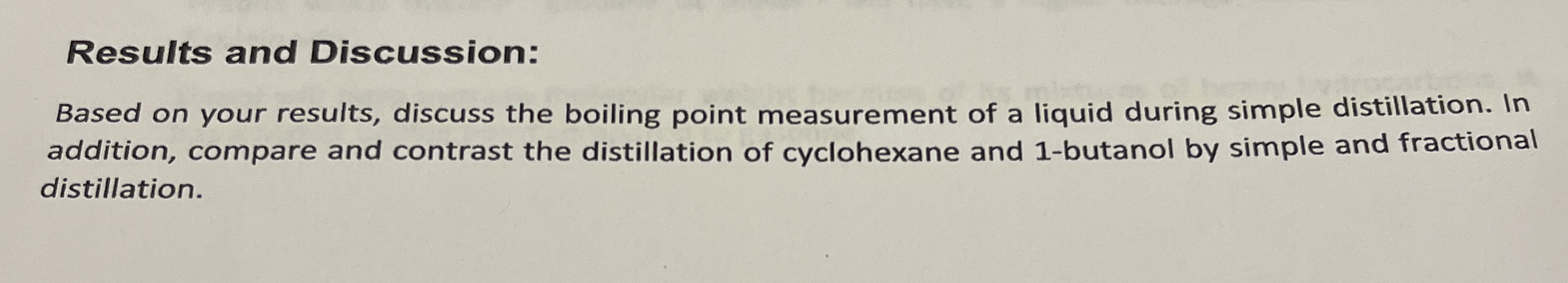 Solved Results and Discussion:Based on your results, discuss | Chegg.com