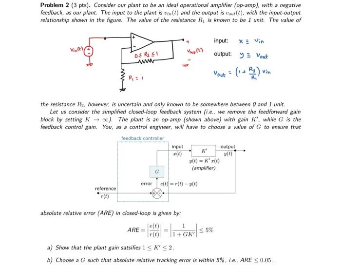 Solved Problem 1 ( 3 pts). Consider the following | Chegg.com