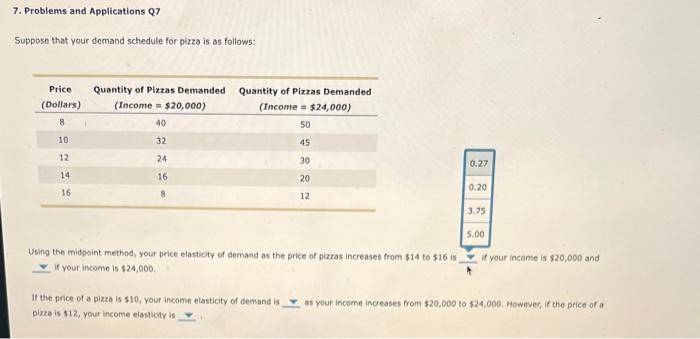 Solved 7. Problems and Applications Q7 Suppose that your | Chegg.com