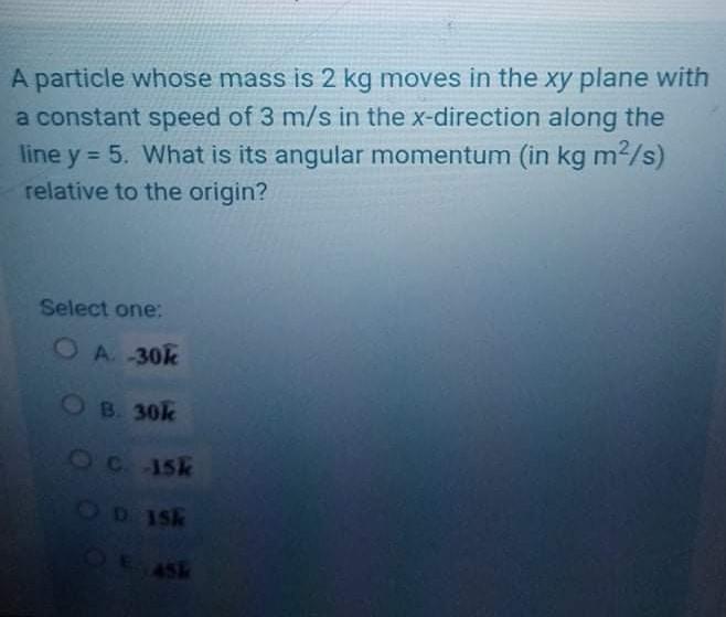 Solved A particle whose mass is 2 kg moves in the xy plane | Chegg.com