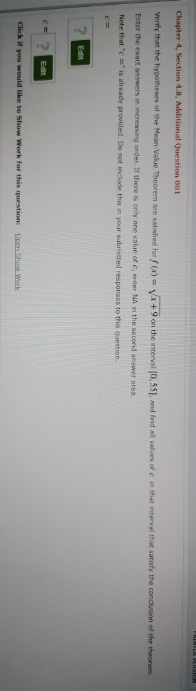 Solved Chapter 4, Section 4.2, Go Tutorial Problem 008 Let f | Chegg.com