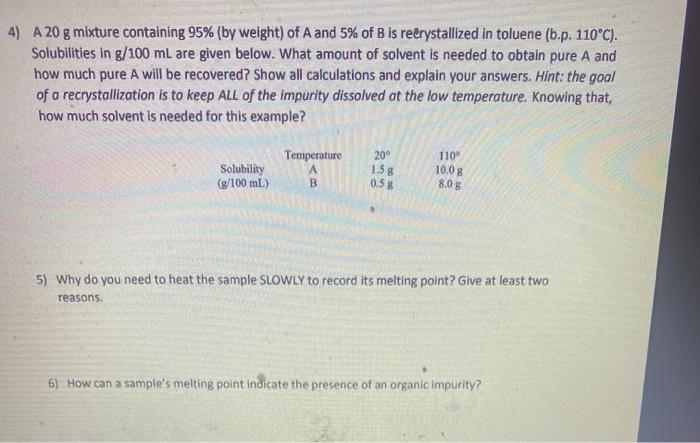 Solved RECRYSTALLIZATION-Part B Part B of the | Chegg.com