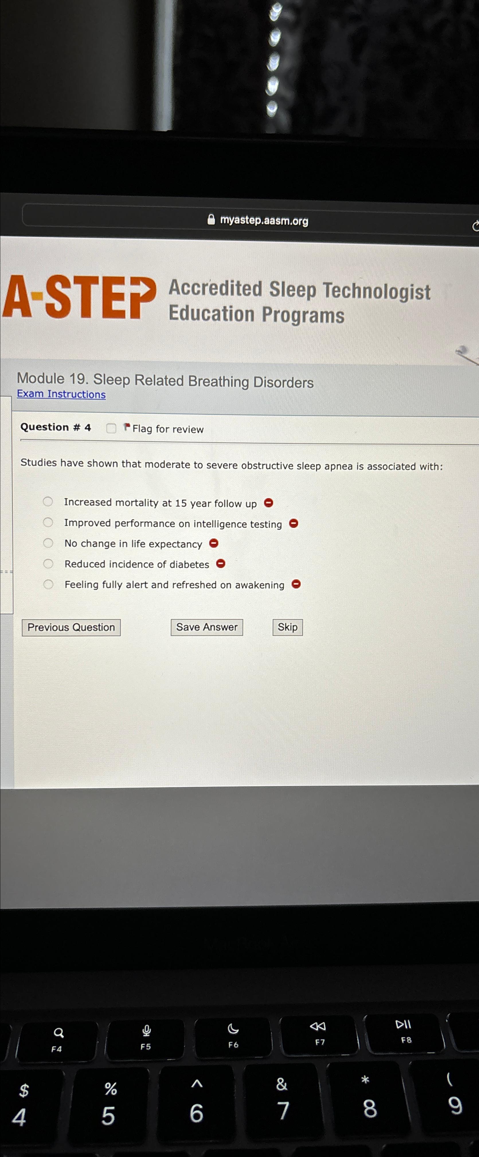 Solved myastep.aasm.orgA=8 ﻿T르Accredited Sleep Technologist | Chegg.com