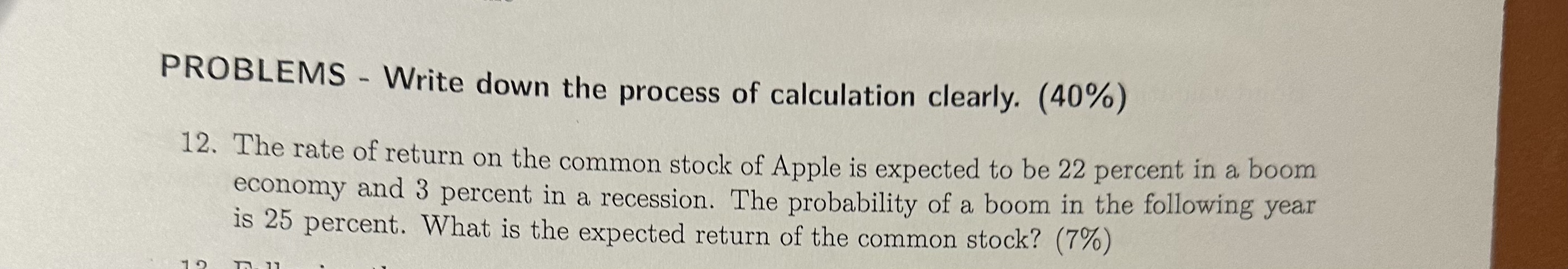 Solved PROBLEMS - ﻿Write down the process of calculation | Chegg.com