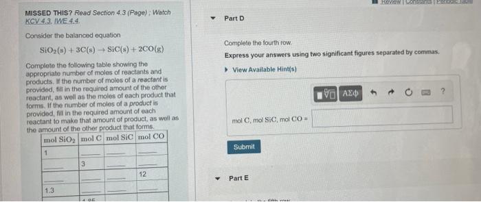 Solved Part A Complete the first row. Express your answers | Chegg.com