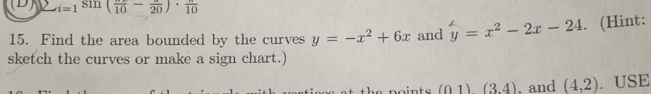 Solved Give an upper bound and a lower bound for the area | Chegg.com