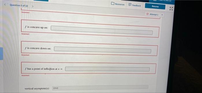 Solved Question of 10 > Amt Identify the domain of the | Chegg.com