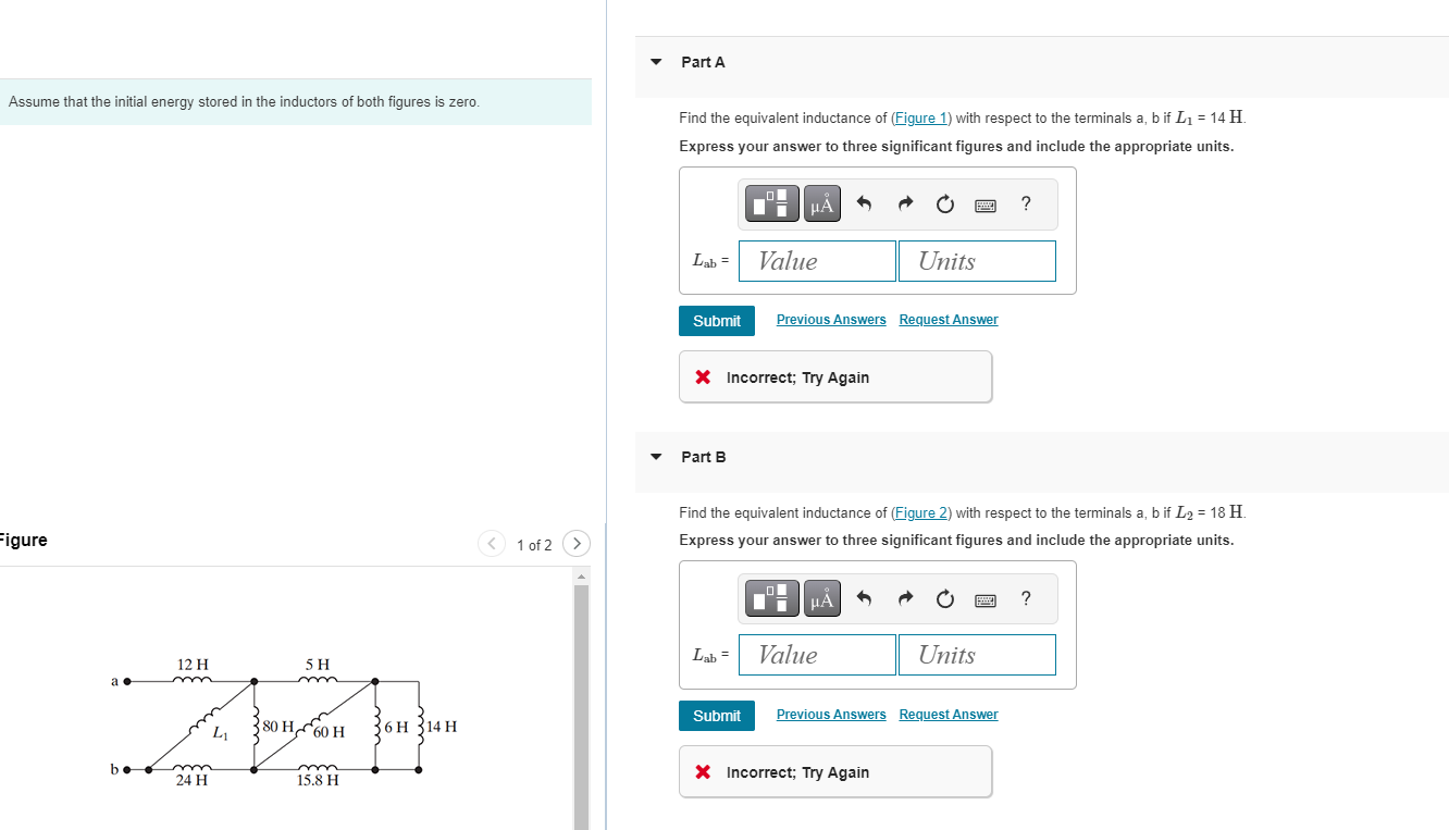 Part AAssume that the initial energy stored in the | Chegg.com