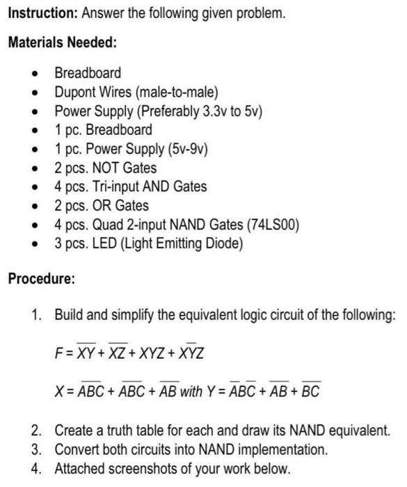 Solved Instruction: Answer the following given problem. | Chegg.com