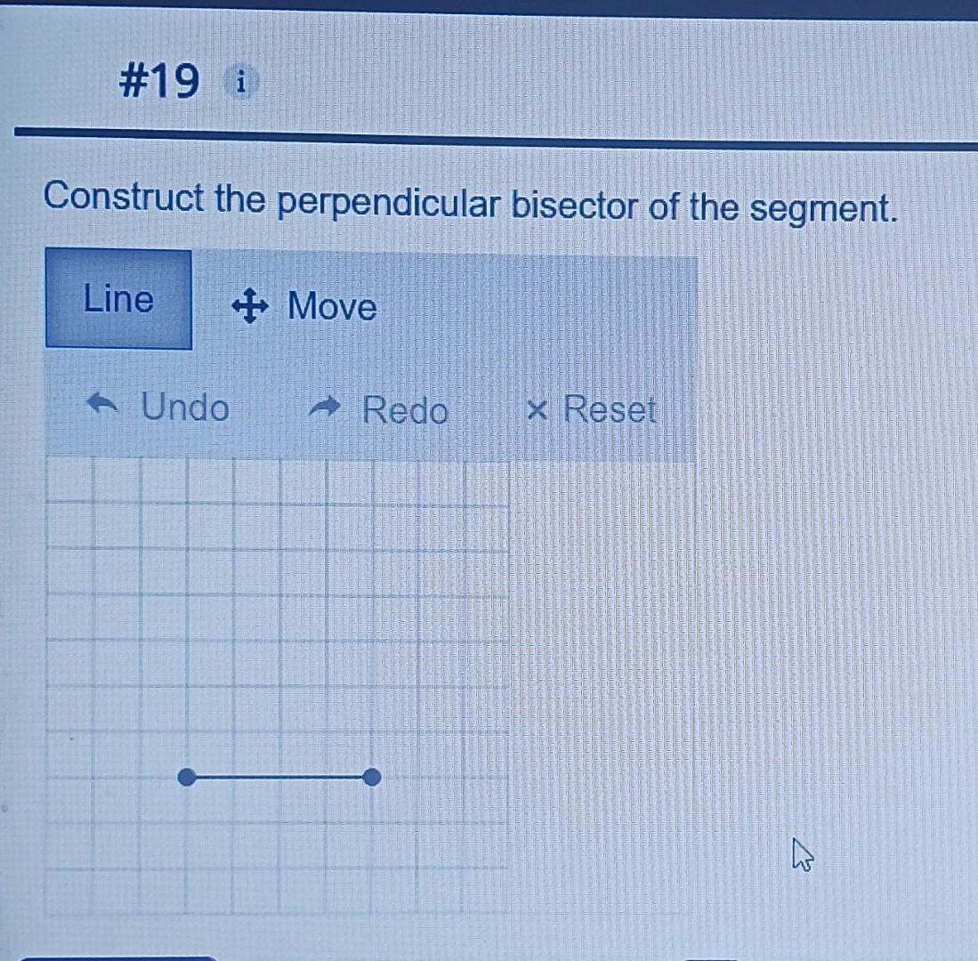Construct the perpendicular bisector of the | Chegg.com
