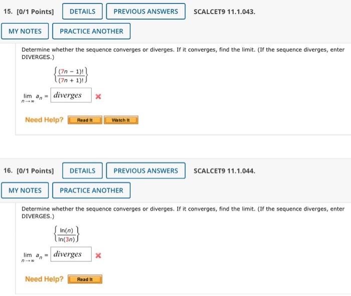 Solved 15. [0/1 Points) DETAILS PREVIOUS ANSWERS SCALCET9 | Chegg.com