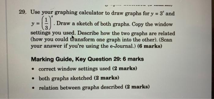 Solved SER! 29. Use your graphing calculator to draw graphs | Chegg.com