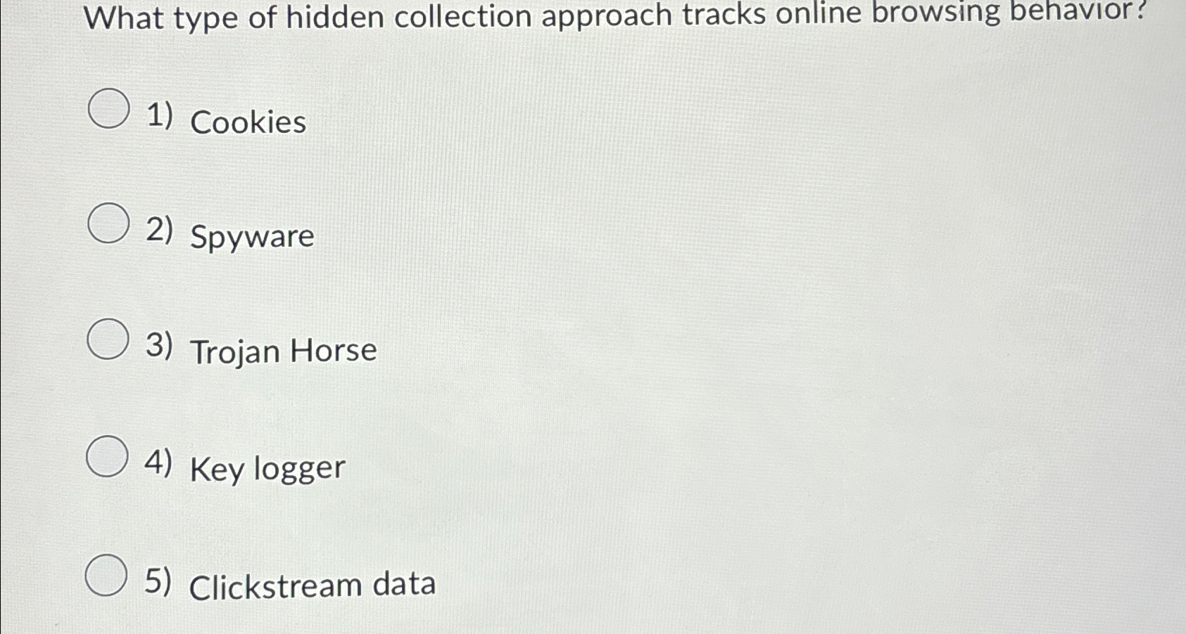 Solved What type of hidden collection approach tracks online | Chegg.com