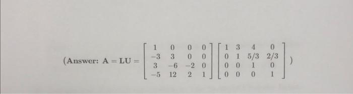 Solved 5 [50 Points] Use Crout S Method Or Algorithm See