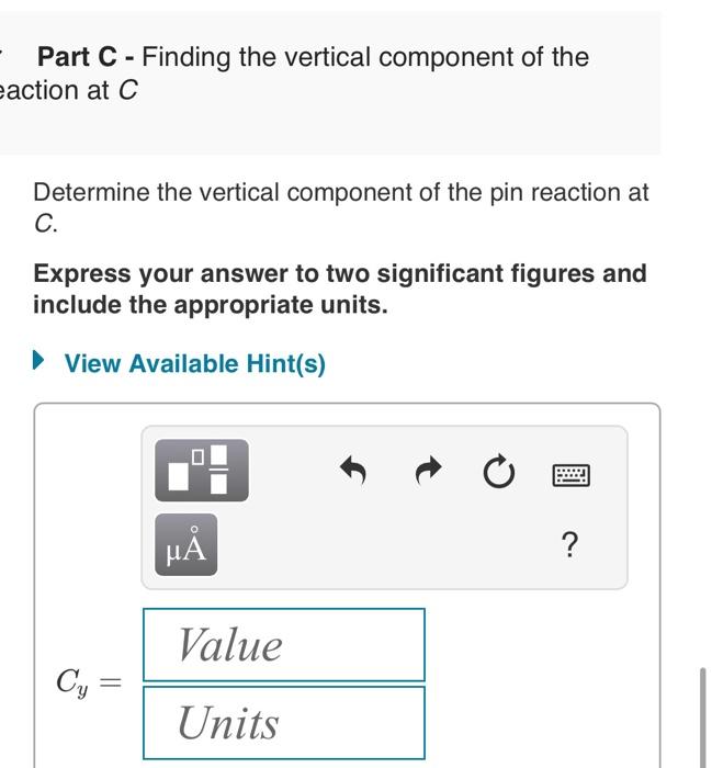 Solved Part B - Finding the horizontal component of the | Chegg.com