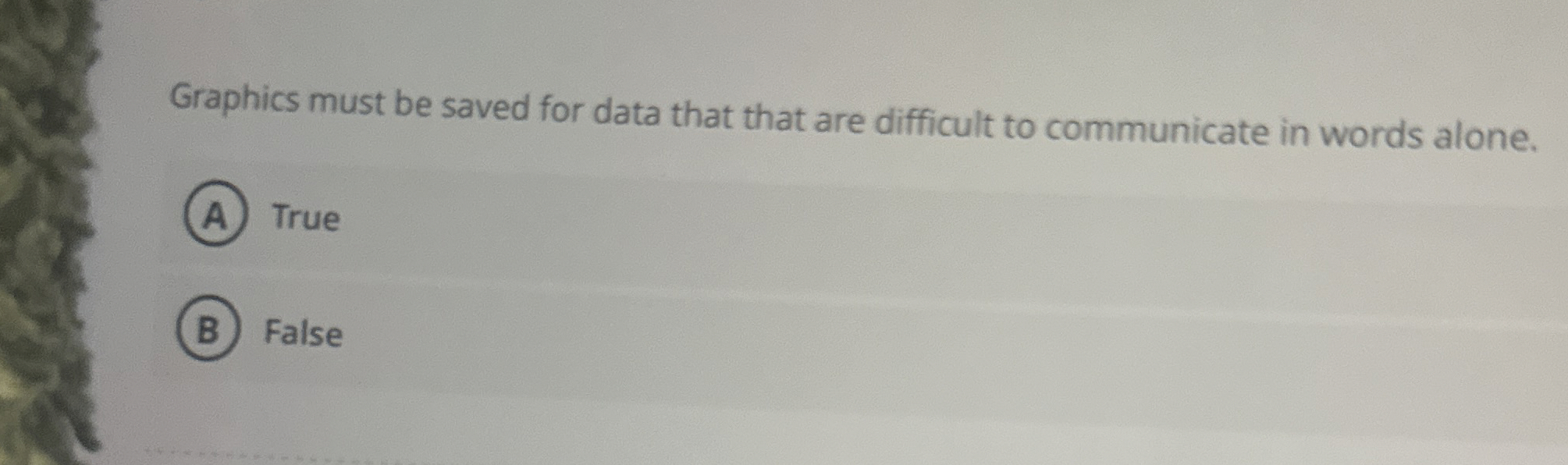Solved Graphics must be saved for data that that are | Chegg.com