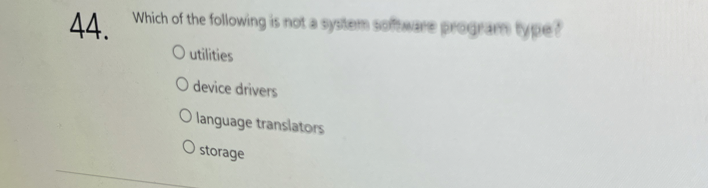 Solved Which of the following is not a system sotuare pregr | Chegg.com