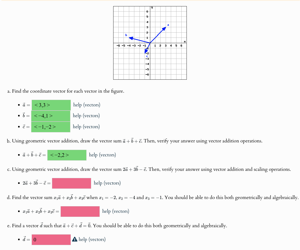 Solved a. ﻿Find the coordinate vector for each vector in the | Chegg.com