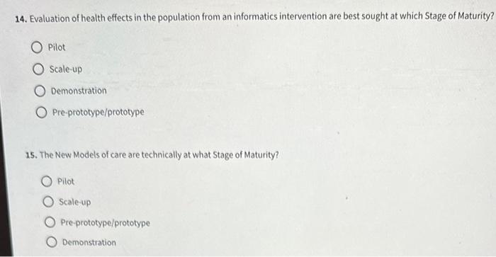 Solved 1. The "upper level" of the informatics stack: | Chegg.com