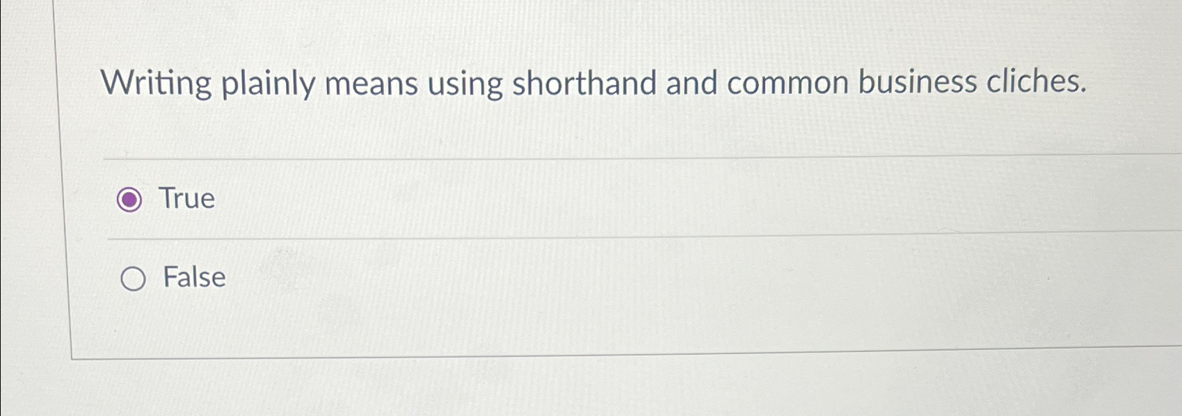 Solved Writing plainly means using shorthand and common | Chegg.com