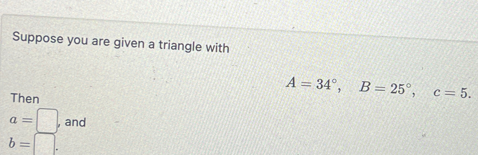 Solved Suppose you are given a triangle | Chegg.com