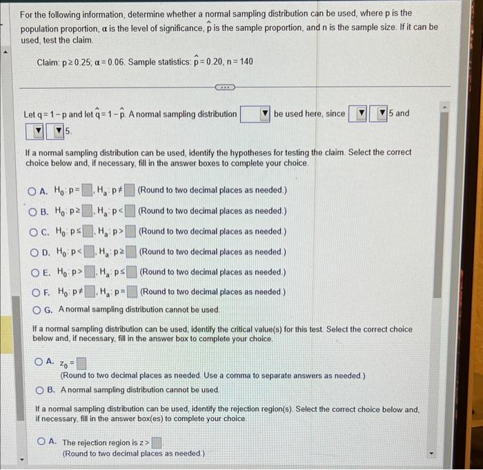 Solved For the following information, determine whether a | Chegg.com