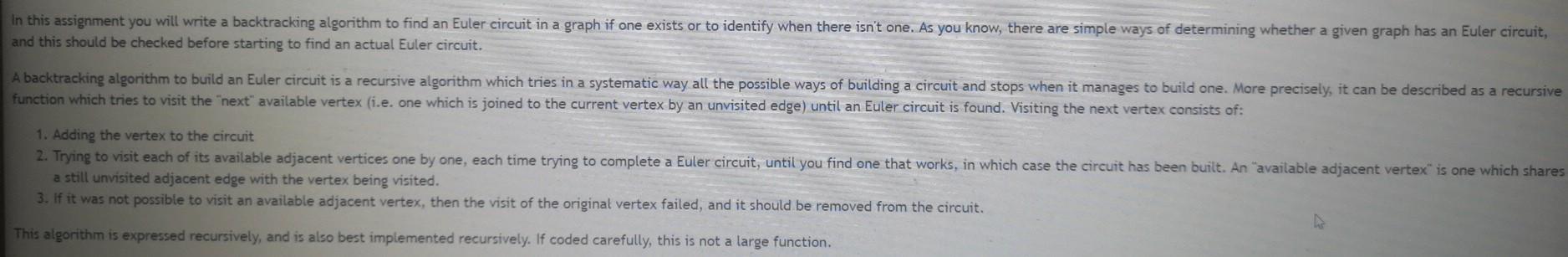 In this assignment you will write a backtracking | Chegg.com