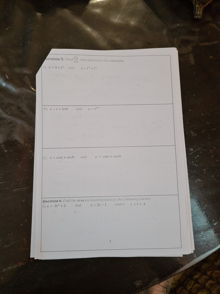 Solved testion 5: Find then determine the concavity 14 x = 4 | Chegg.com