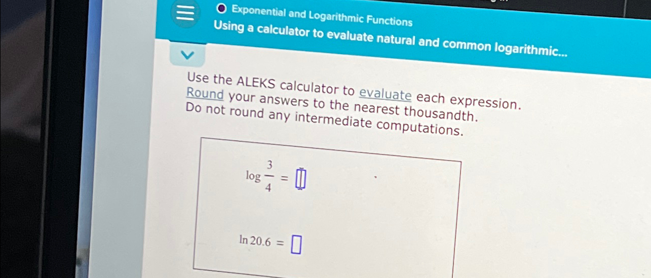 Solved Exponential And Logarithmic Functionsusing A 