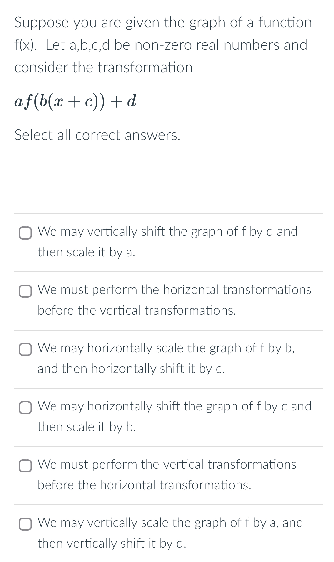 Solved Suppose you are given the graph of a function f(x). | Chegg.com