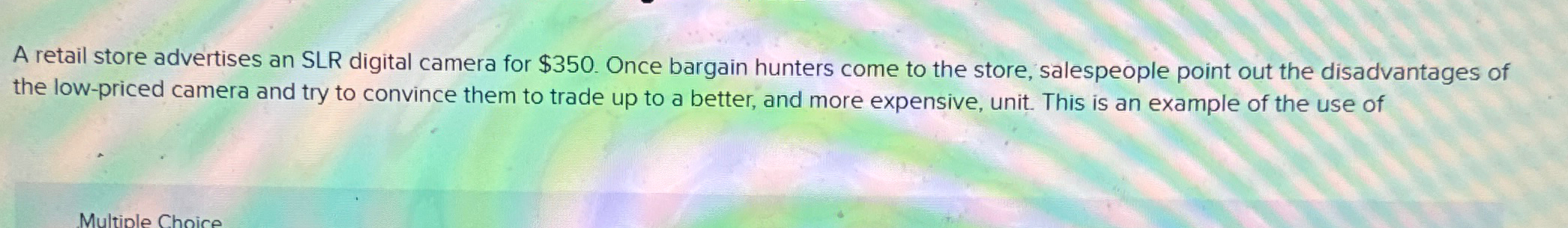 Solved A retail store advertises an SLR digital camera for | Chegg.com