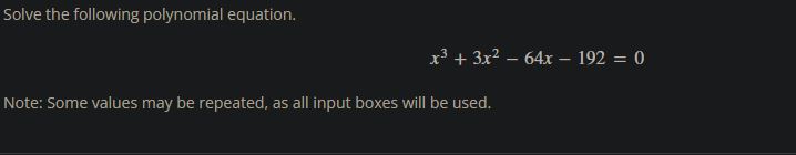 Solved Solve the following polynomial | Chegg.com