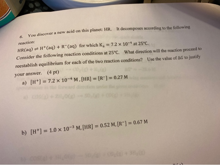Solved It decomposes according to the following 6. You | Chegg.com