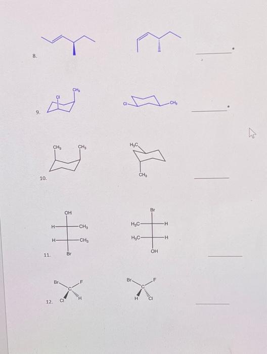 Solved identify whether the following pair are enantiomers, | Chegg.com