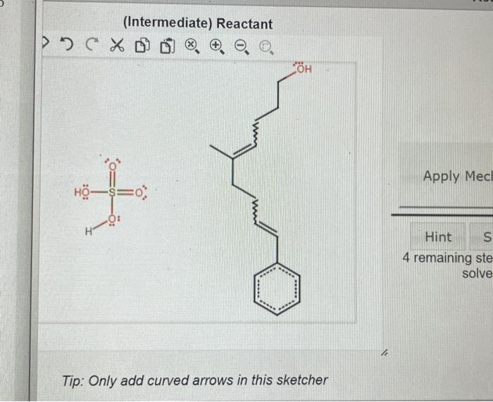 Solved (Intermediate) Reactant 4 remaining ste solve Tip: | Chegg.com