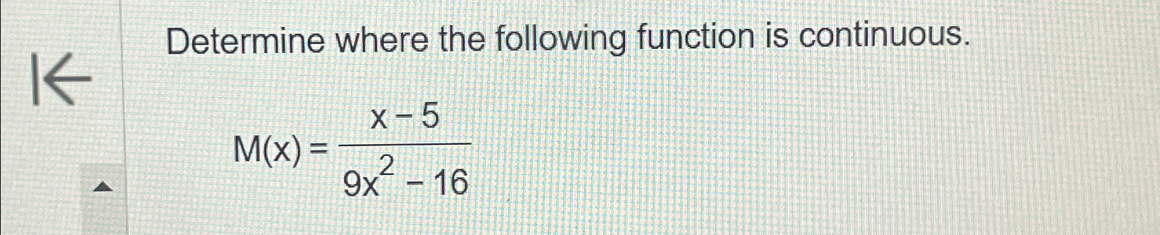 Solved Determine where the following function is | Chegg.com