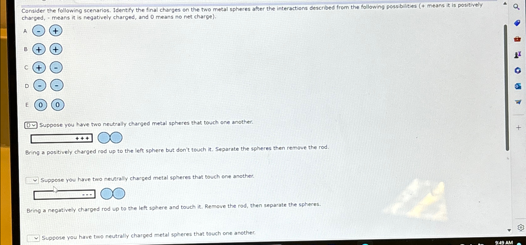 Solved Consider the following scenarios. Identify the final | Chegg.com