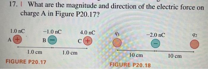 Solved 17. I What are the magnitude and direction of the | Chegg.com
