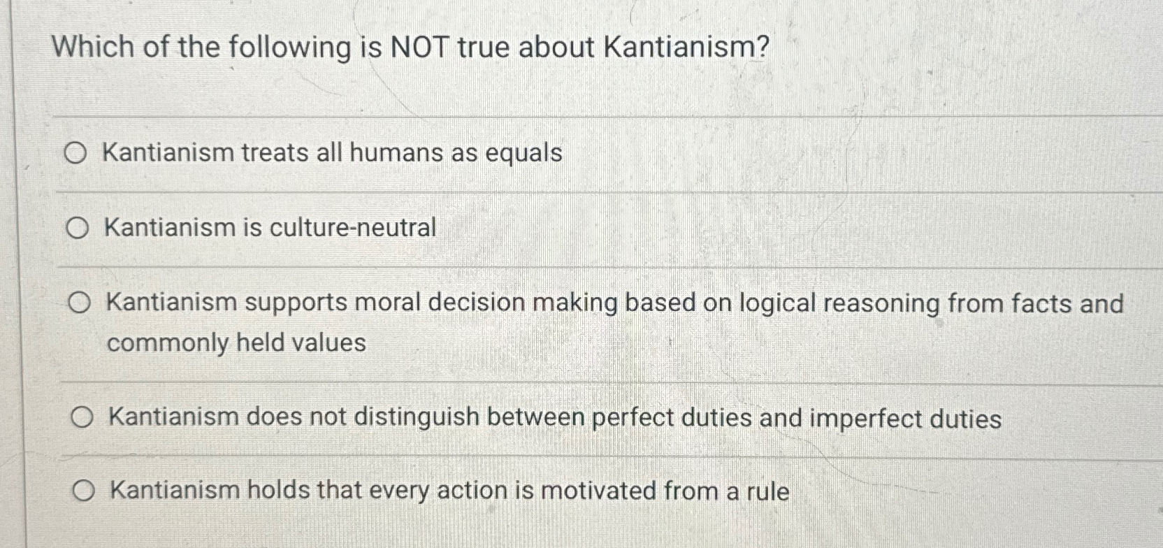 Which of the following is NOT true about | Chegg.com