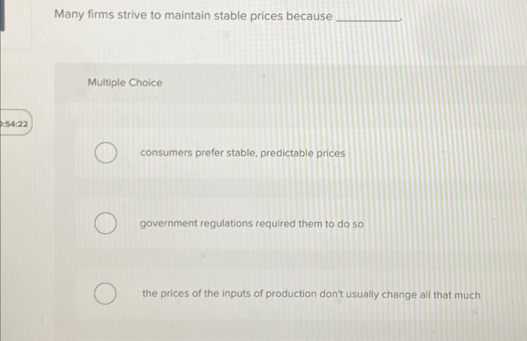 Solved Many firms strive to maintain stable prices | Chegg.com
