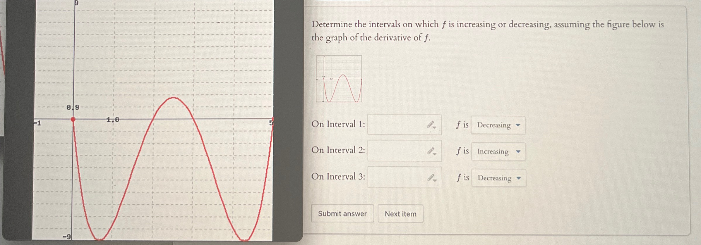 Solved Determine the intervals on which f ﻿is increasing or | Chegg.com