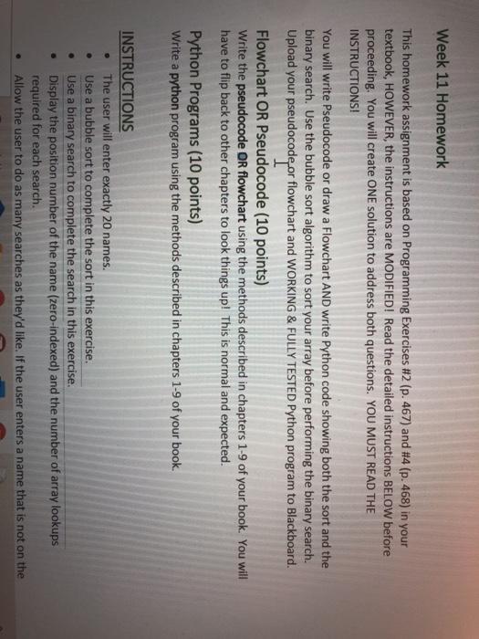 Solved Week 11 Homework This homework assignment is based on | Chegg.com