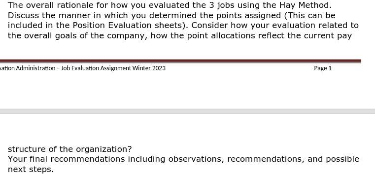 The overall rationale for how you evaluated the 3 | Chegg.com