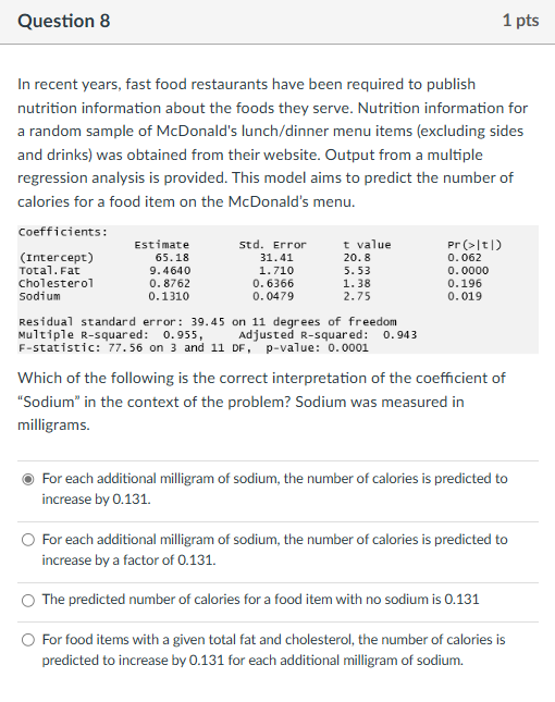 Solved In recent years, fast food restaurants have been | Chegg.com