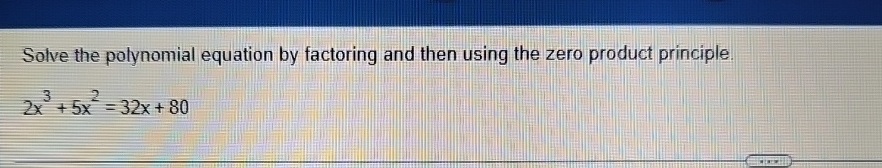 Solved Solve the polynomial equation by factoring and then | Chegg.com