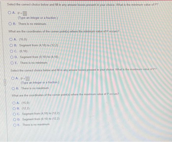 Solved Solve the linear programming problem. Minimize and | Chegg.com