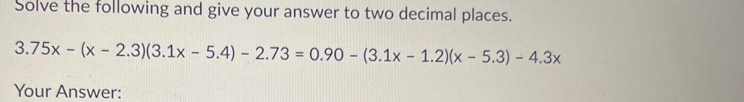 Solved Solve the following and give your answer to two | Chegg.com