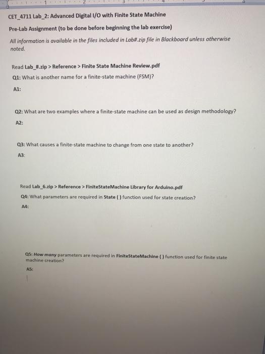Solved CET_4711 Lab_2: Advanced Digital I/O with Finite | Chegg.com