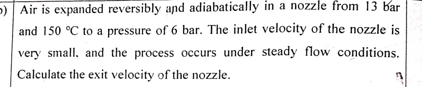 Solved Air is expanded reversibly and adiabatically in a | Chegg.com