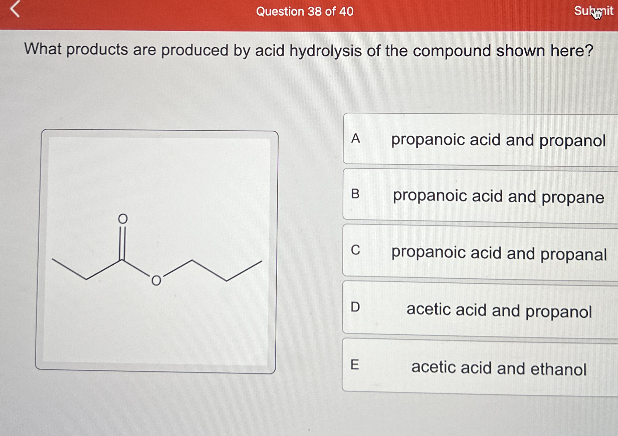 Solved Question 38 ﻿of 40SuksnitWhat products are produced | Chegg.com